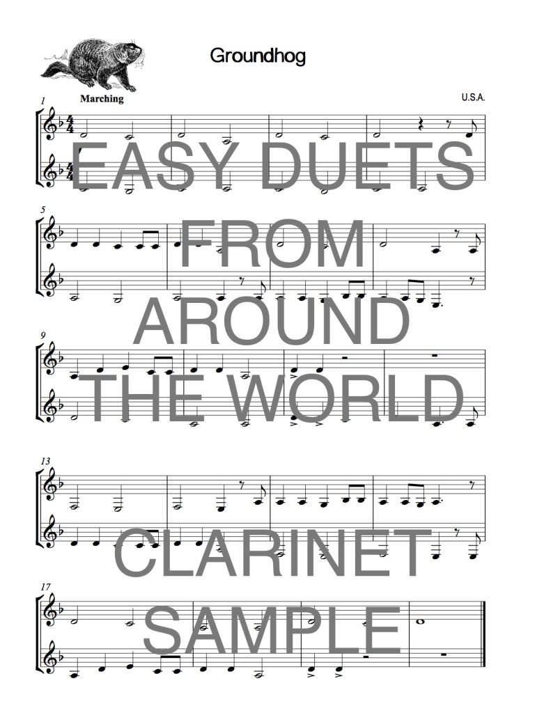 Easy Duets from Around the World for Clarinets – Wild Music Publications