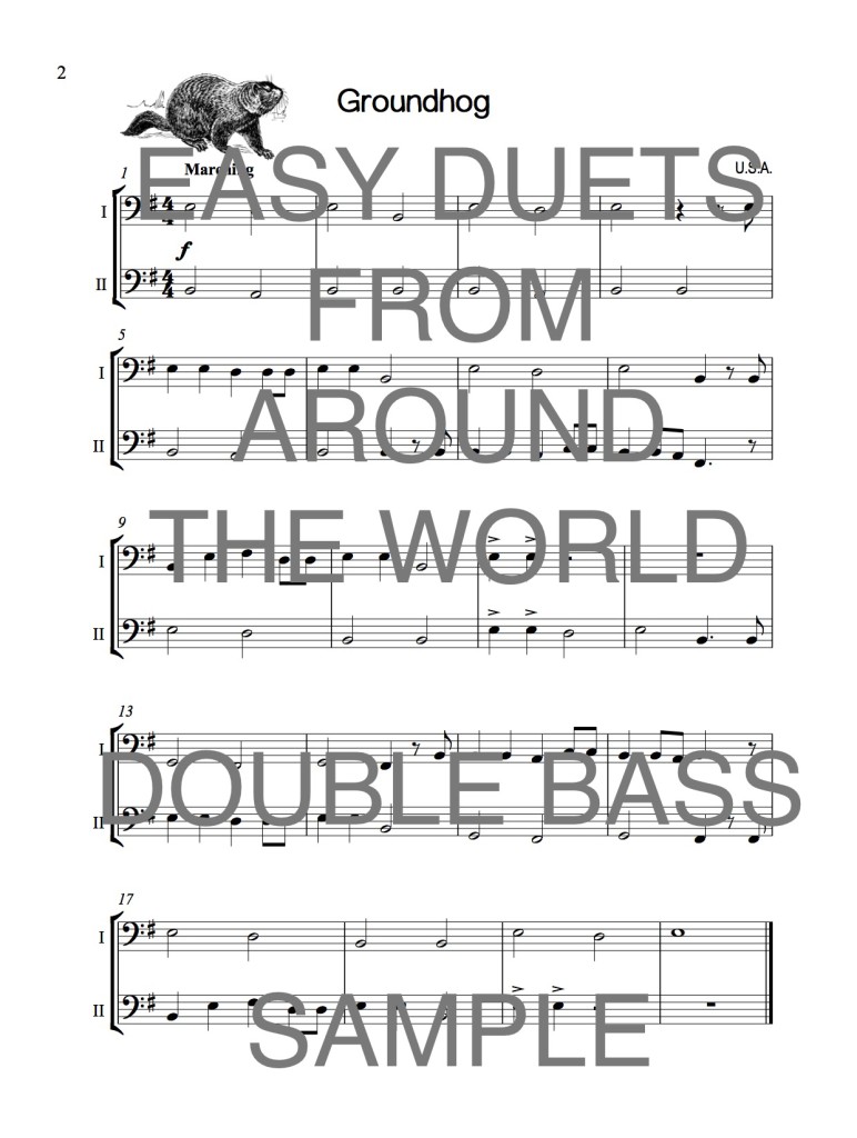 Easy Duets from Around the World for Double Basses – Wild Music ...