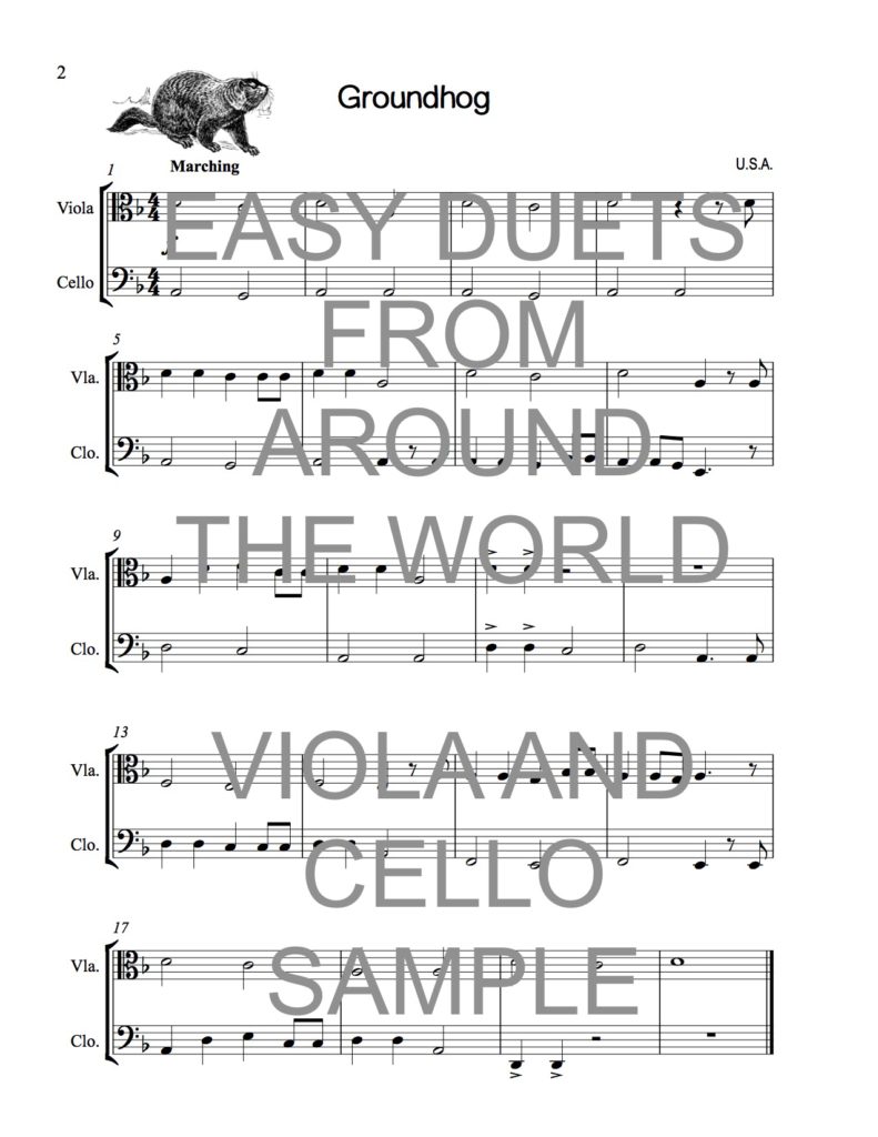 Easy Duets from Around the World for Viola and Cello – Wild Music ...