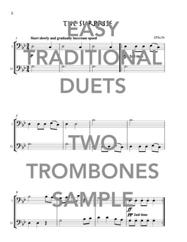 Easy Traditional Duets for Two Trombones – Wild Music Publications