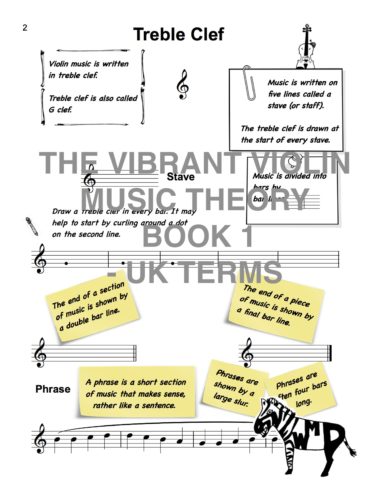 The Vibrant Violin Music Theory Book 1 – Wild Music Publications