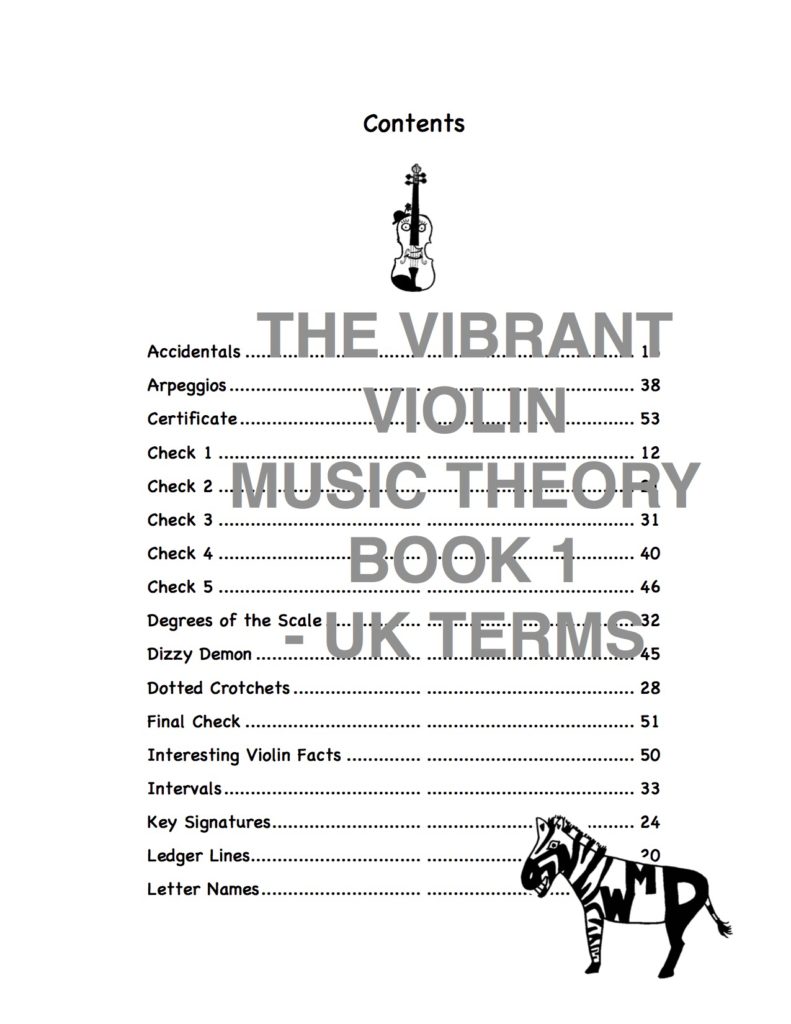 The Vibrant Violin Music Theory Book 1 – Wild Music Publications