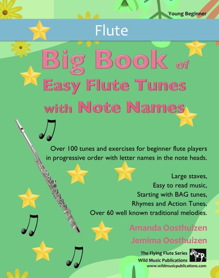 Big Book of Easy Flute Tunes with Note Names – Wild Music Publications