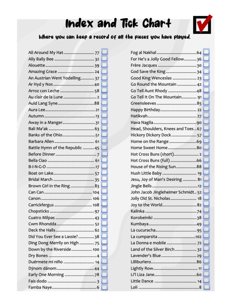 150+ Easy Tunes for Recorder with Chords – Wild Music Publications