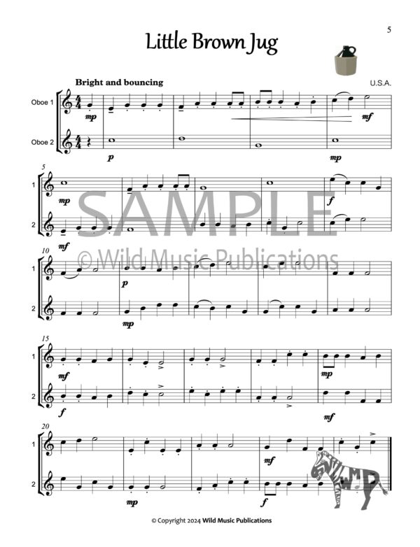 Easy Duets from Around the World for Oboes – Wild Music Publications
