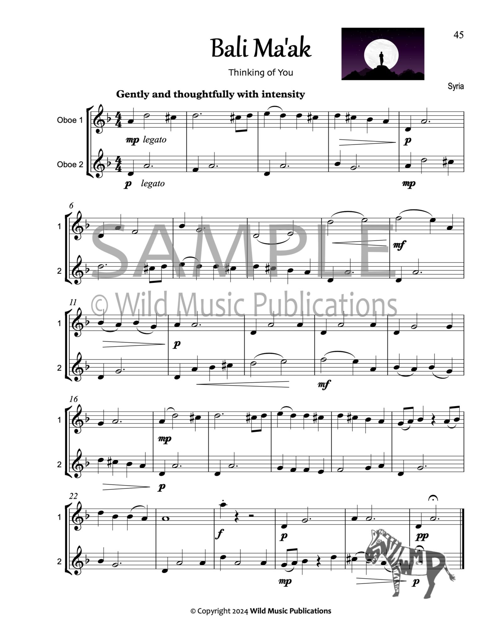 Easy Duets from Around the World for Oboes – Wild Music Publications